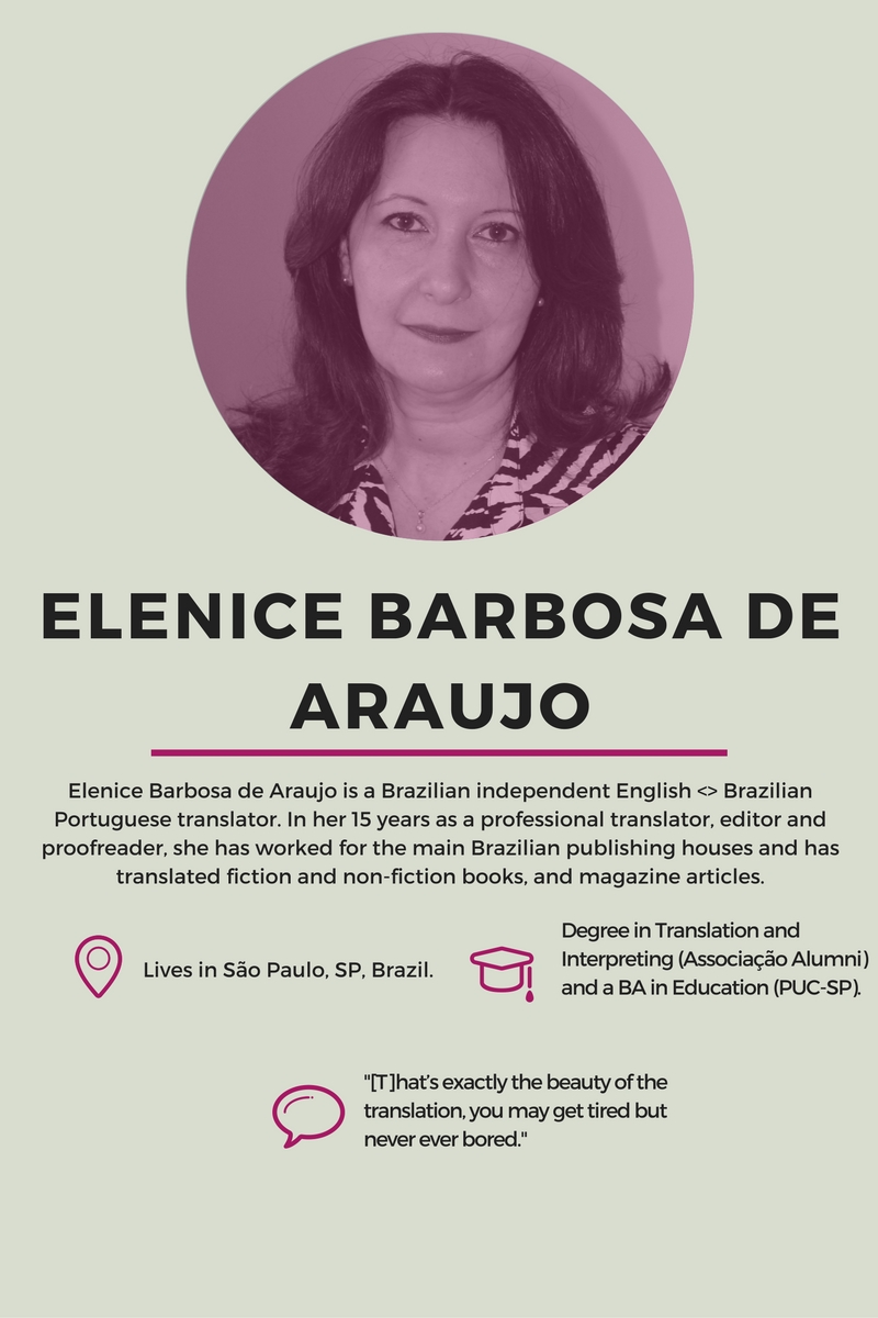 Greatest Women in Translation: Elenice Barbosa de Araujo | Carol's ...