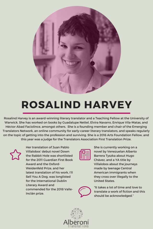 Greatest Women in Translation: Rosalind Harvey | Carol's Adventures in ...